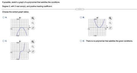 Solved If Possible Sketch A Graph Of A Polynomial That