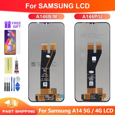 Original Lcd For Samsung Galaxy A14 4g 5g A145 A146 Lcd Display Touch