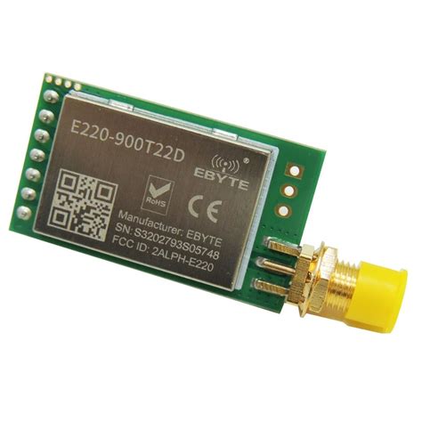 LoRa Module 868 915Mhz 22dBm UART SMA Female Antenne Connector LLCC68 Chip E220 900T22D DomoticX