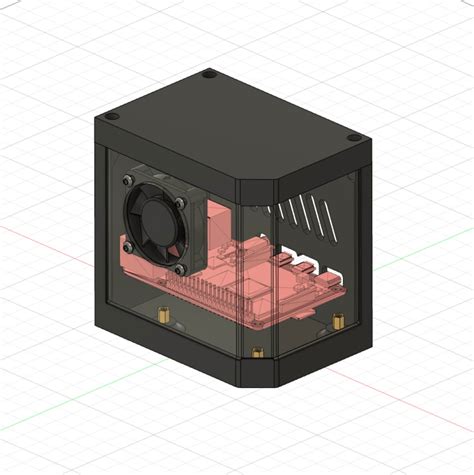 Raspberry Pi 4b Desktop Split Ssd Case 3d Print Files Etsy