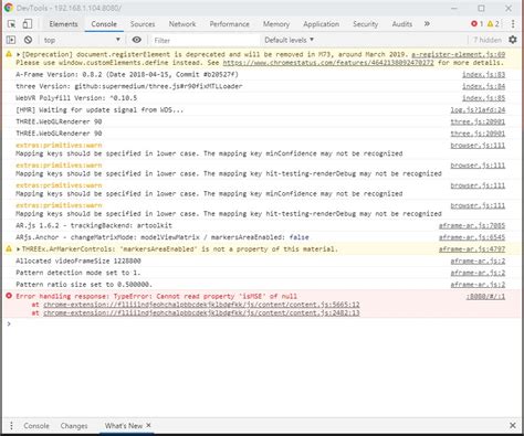 Javascript Why I Can Use Arjs In Static Html But Not Work In Vue App