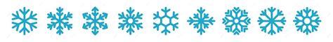 Frozen Snowflake Symbol Collection Vector Illustration Magic Star Ice Vector Magic Star Ice