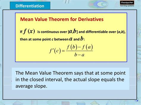 Ppt Mean Value Theorem For Derivatives Powerpoint Presentation Free Download Id 4206817