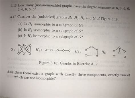 Solved 3 16 How Many Non Isomorphic Graphs Have The Degree