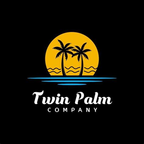 Restaurant Logos Yellow Palm Tree