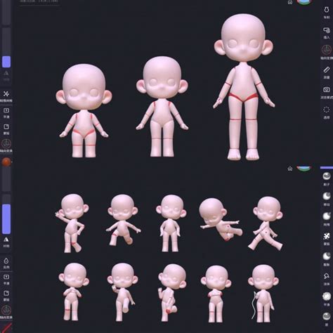 三頭身素體模型 In 2025 Chibi Charaktere Charakterdesign Grafik Design