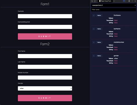 React Hook Form Chrome Dev Tool Issue React Hook Form React Hook Form Github