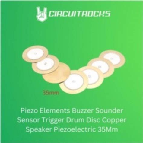 Piezo Buzzer Sounder Sensor Drum Disc Speaker Piezoelectric 35mm Lazada Ph