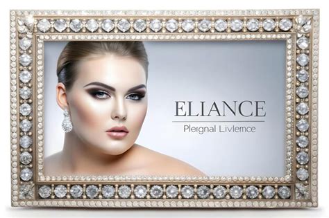 Plus Size Model Diamond Border Frame With Elegance Text Concept As A Chic Border Frame Design