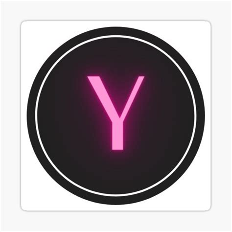 Monogram Y Sticker For Sale By Emking5100 Redbubble