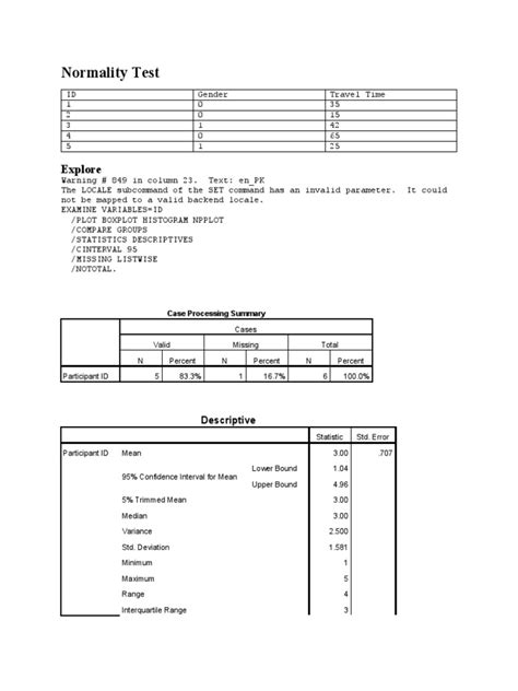 Normality Test Pdf Normal Distribution Scientific Method