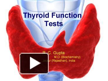Thyroid Function Tests Presentation Free To Download