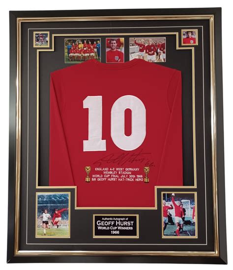 Geoff Hurst Of England Signed 1966 Football Shirt Signed Memorabila Shop