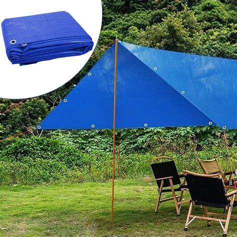Blue Tarp Camping Multifunction Tarp Camping Shelter Blue
