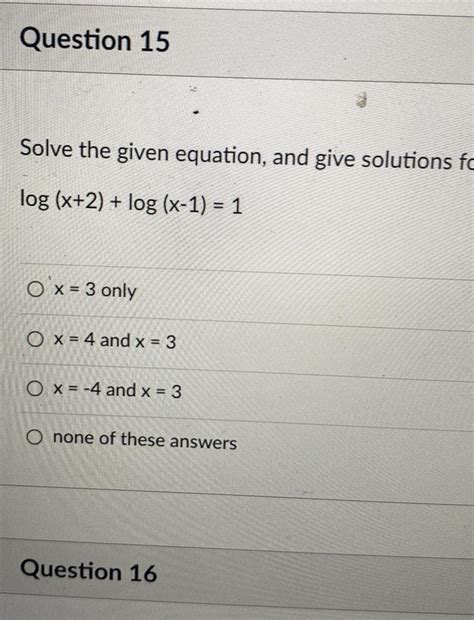 [answered] Question 15 Solve The Given Equation And Give Solutions Fo Kunduz