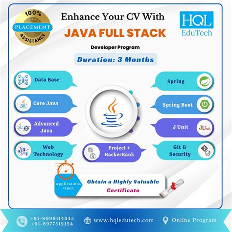 Hql Edutech On Linkedin Hqledutech Itcertificate Jobready Fullstackdevelopment Javadeveloper…