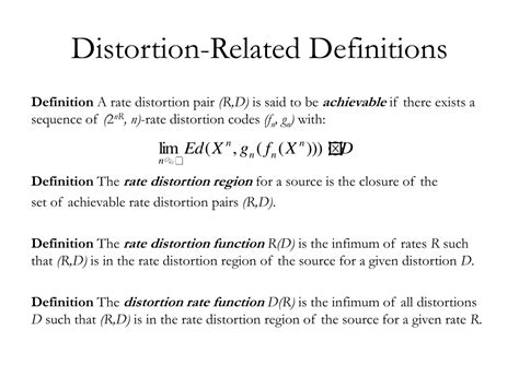 Ppt Introduction To Rate Distortion Theory Understanding Encoding And Quantization