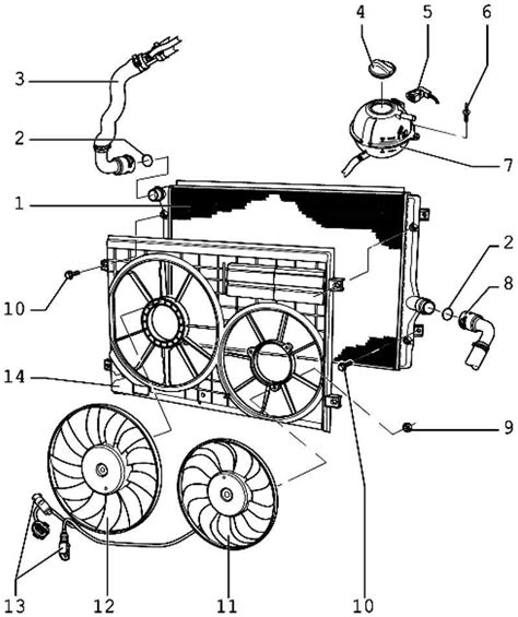 Фольксваген Пассат Б6. Система охлаждения. Volkswagen Passat B6