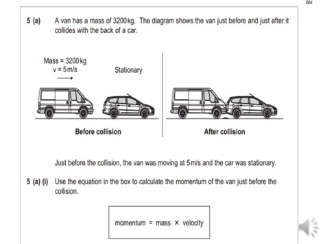 Momentum Exam Question Aqa Presentation In Gcse Physics Get Revising