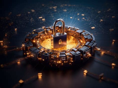 Securing Digital World Data Privacy And Cybersecurity Stock Image Image Of Online Digital