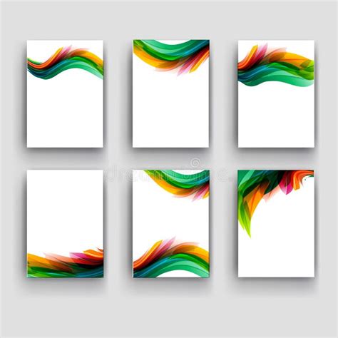 Abstract Blank Name Card Template For Business Artwork Stock