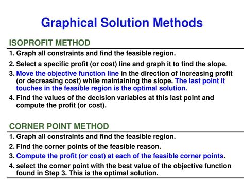 ppt linear programming models graphical and computer methods