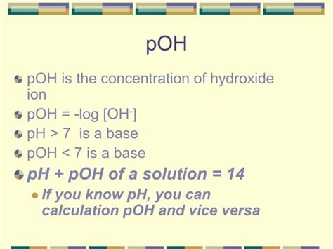 Calculations Of Ph PPT