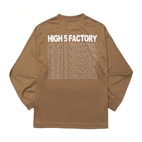 Hff Continuous Logo Dry Lstee High Five Factory(ハイ ファイブ ファクトリー) Hff Continuous Logo Dry Lstee High Five Factory(ハイ ファイブ ファクトリー)
