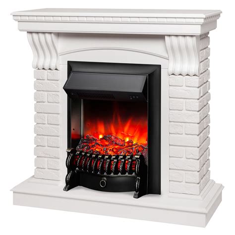 Электрокамин RealFlame Jazz WT белый с очагом Fobos Lux Black купить в ...