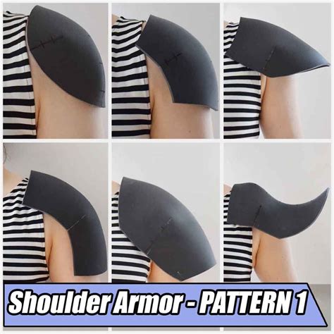 Cosplay Larp Shoulder Armor Pauldron Pattern Collection Digital