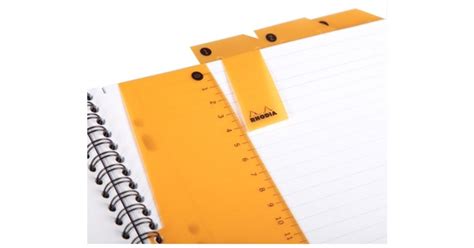 უნივერსალური ბლოკნოტი სახაზავით ხაზი Rhodia 90გ მ² A5 80 ფურცელი