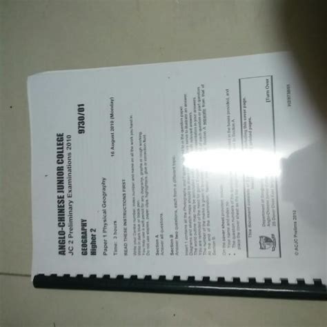 Free H2 Geography Notes Hobbies And Toys Books And Magazines Textbooks