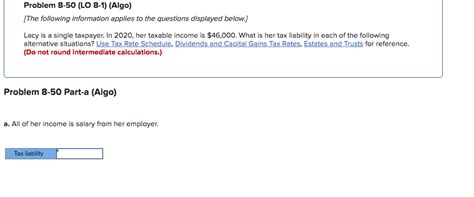 Solved Problem 8 50 LO 8 1 Algo The Following Chegg Com