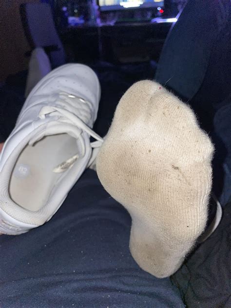 Dirty White Ankle Socks Airforce Heaven 🥵🧀 Rusedsocks
