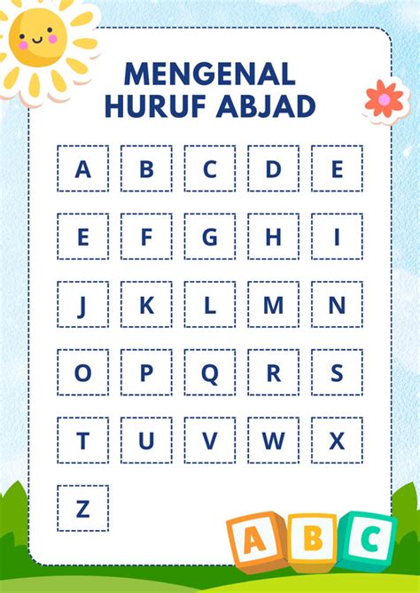 Gratis Desain Contoh Abjad Canva