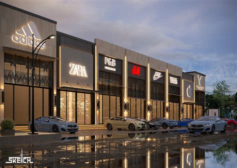 Strip Mall Design 3 Images Behance