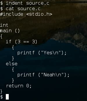 Tuxarena Blog Tip Of The Day Format C Code Using Indent