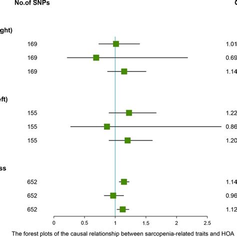 Associations Between Levels Of Sarcopenia Related Traits Right Hand