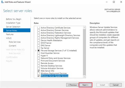 Install Windows Service Update Services Wsus On Windows Server 2019