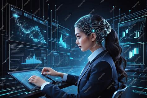 Premium Photo Big Data Analytics With Ai Technology Data Analyst Analyzing