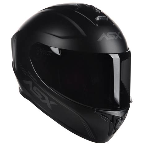 Capacete Esportivo Asx Moto Preto Fosco Masculino Femininoasxsolidptof