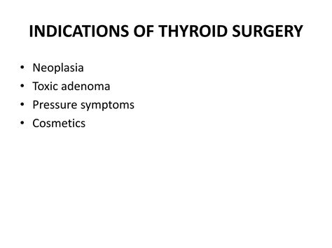Surgical Management Of Thyroid Swelling And Complication Of 5 Pptx
