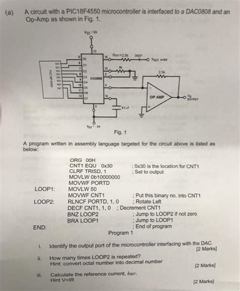 A A Circuit With A Pic18f4550 Microcontroller Is