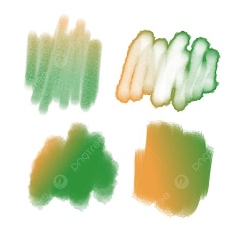 녹색 브러시 획 세트 일러스트 초록 잉크 브러시 Png 일러스트 및 Psd 이미지 무료 다운로드 Pngtree