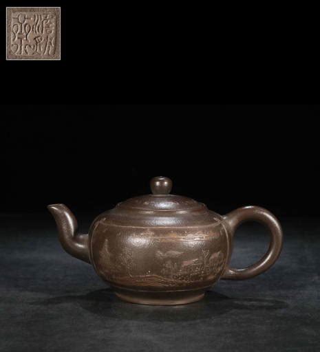 Mud Drwaing Pattern Palace Lantern Pot