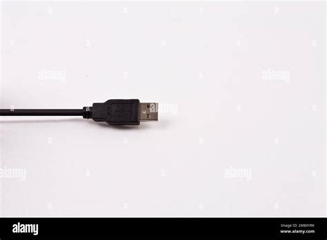 Usb Data Cable With A Path On A White Background Designed To Connect