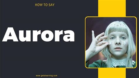 How To Say Aurora In English Correctly Youtube