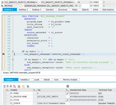Reset Local Table Maintenance Function Group Prog Error Updating · Issue 2235 · Abapgit