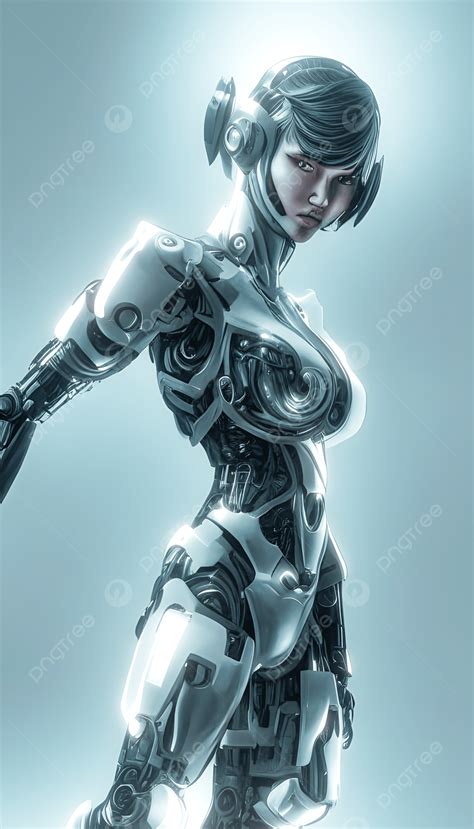 Female Robot Drawing