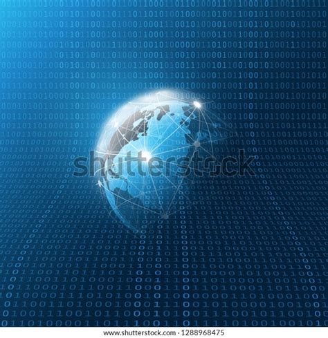 Digital Matrix Bits Pattern Ones Zeros Stock Vector Royalty Free 1288968475 Shutterstock